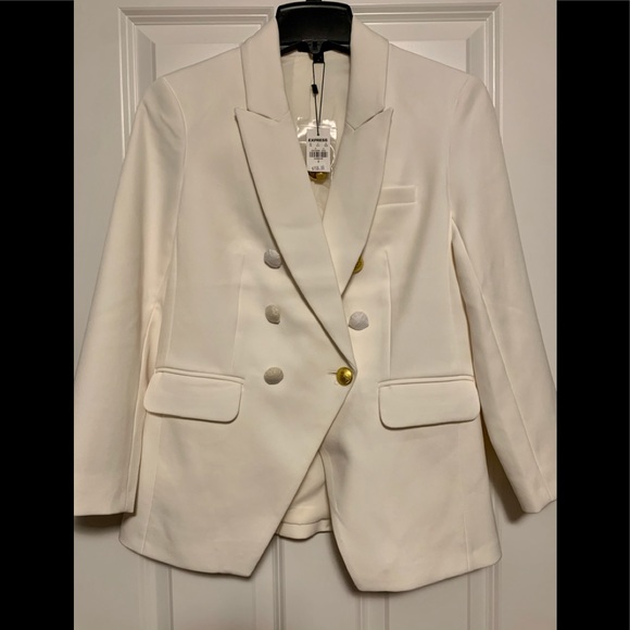 Express | Jackets & Coats | Express White Blazer | Poshmark